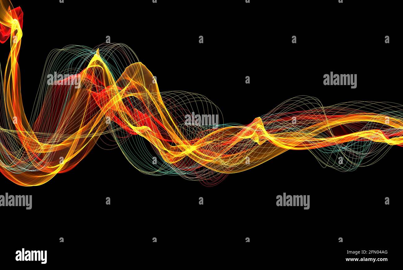 red fire abstract pattern illustration background. Blurred of fire ...