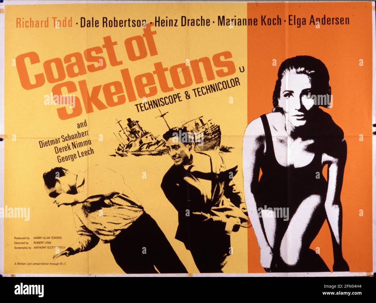 Coast of Skeletons (1964) Film poster Date: 1964 Stock Photo - Alamy