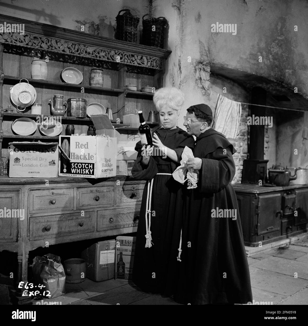 Crooks in Cloisters (1964) Davy Kaye, Barbara Windsor, Date: 1964 Stock ...