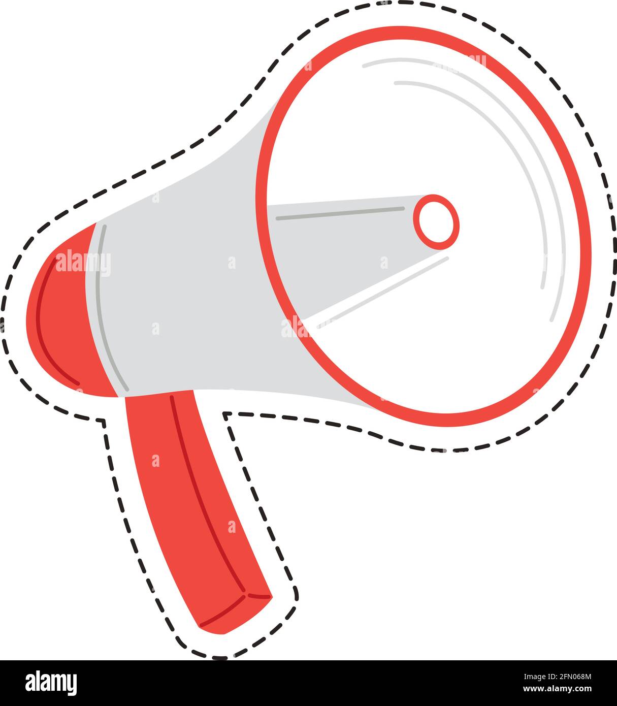 Pop art design megaphone Cut Out Stock Images & Pictures - Alamy