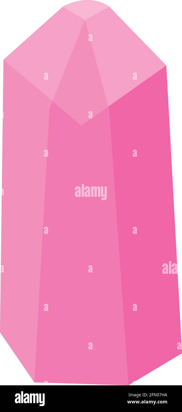 pink crystal on white background Stock Vector Image & Art - Alamy