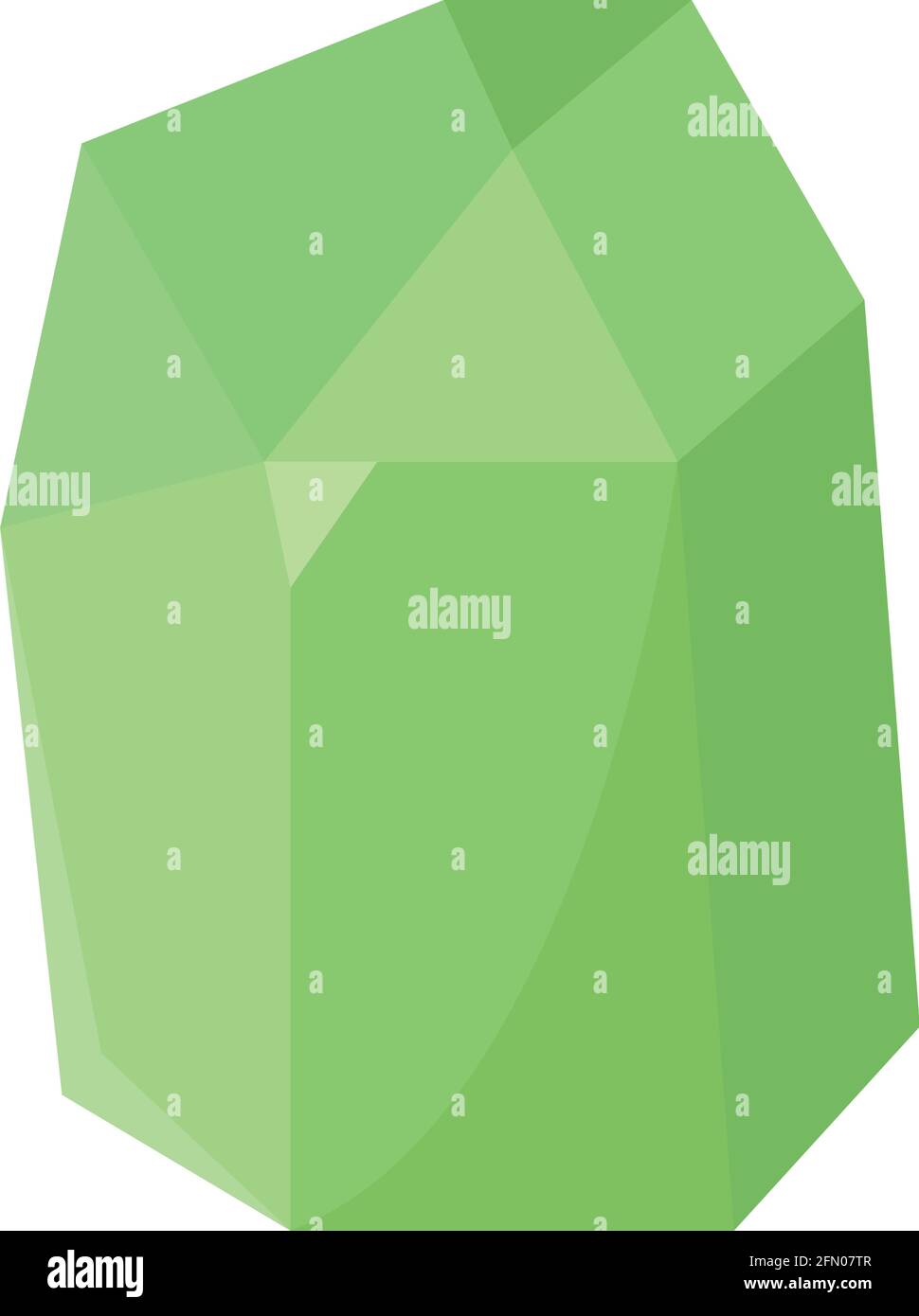 green crystal on white background Stock Vector Image & Art - Alamy