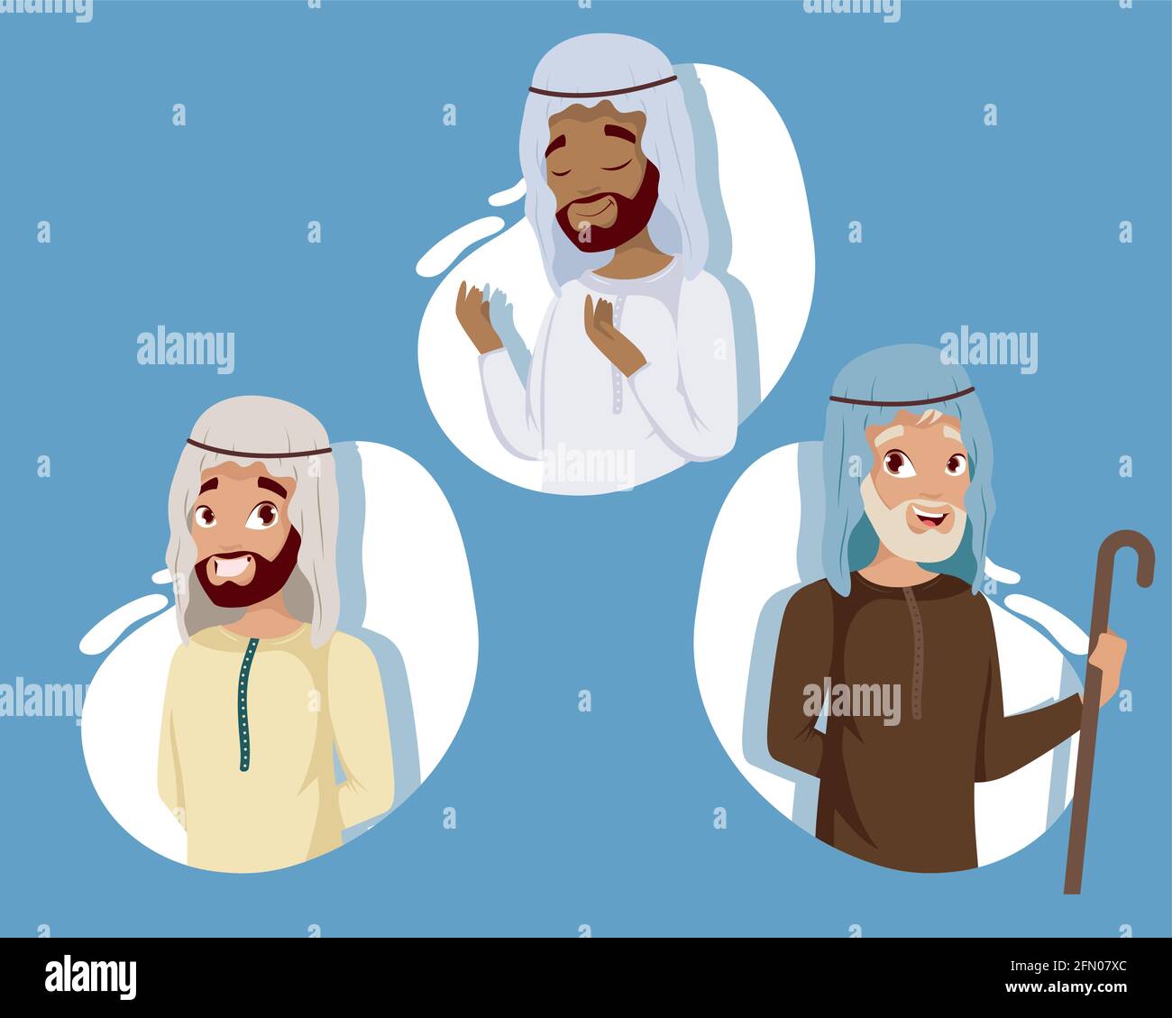 Old muslim arab man Stock Vector Images - Alamy