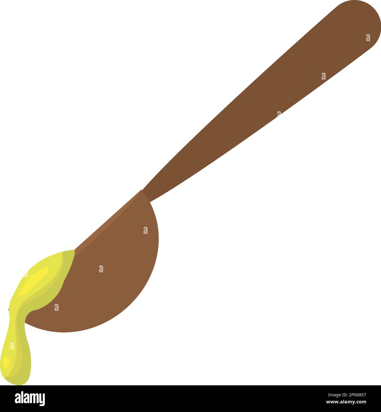Spoon of oil Stock Vector Images - Alamy