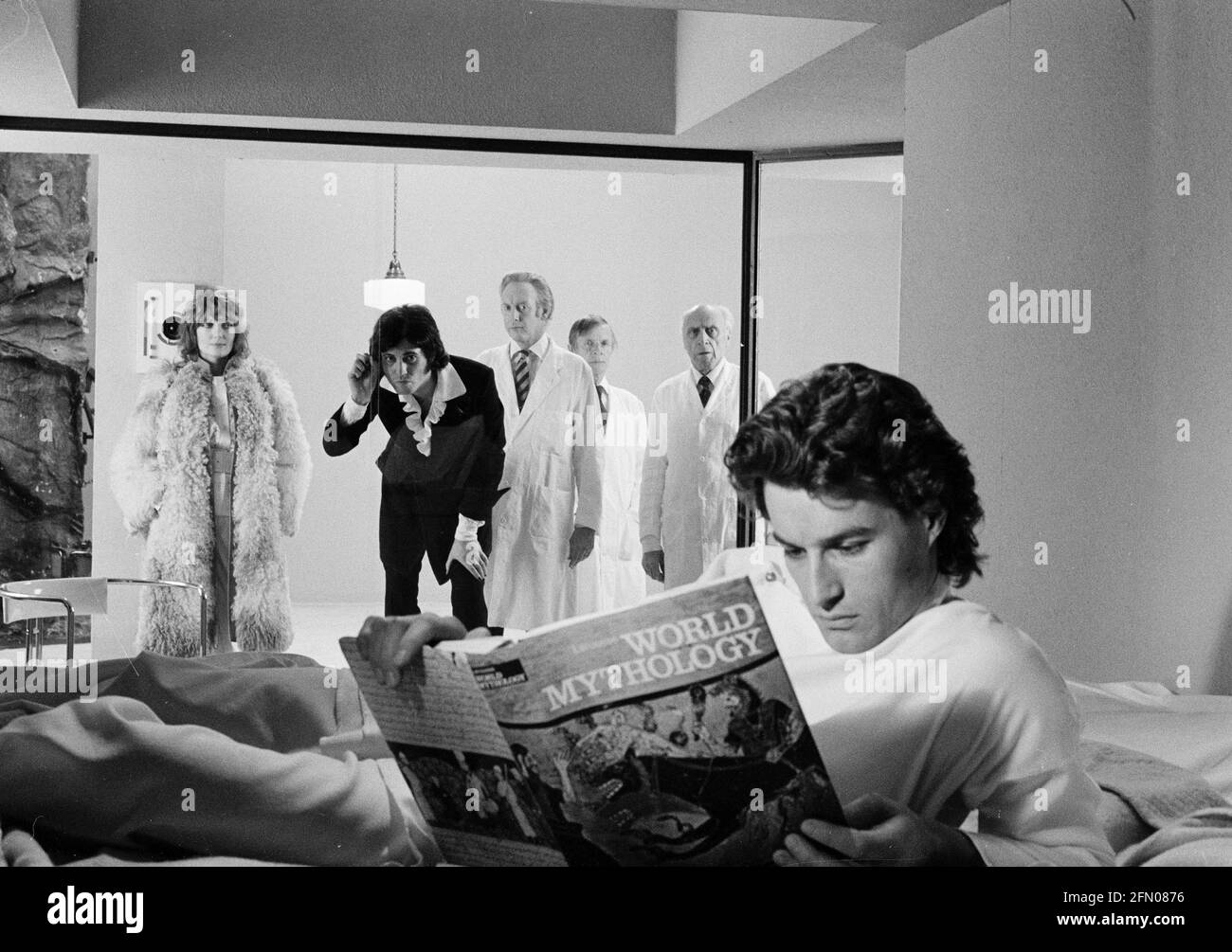 The Final Programme (1973) Jon Finch, Jenny Runacre, Giles Milinaire, Date: 1973 Stock Photo - Alamy