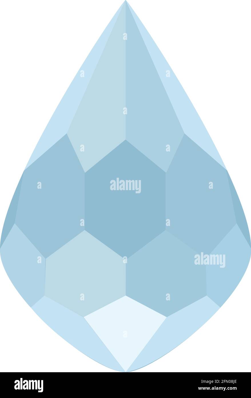 clear crystal on white background Stock Vector Image & Art - Alamy