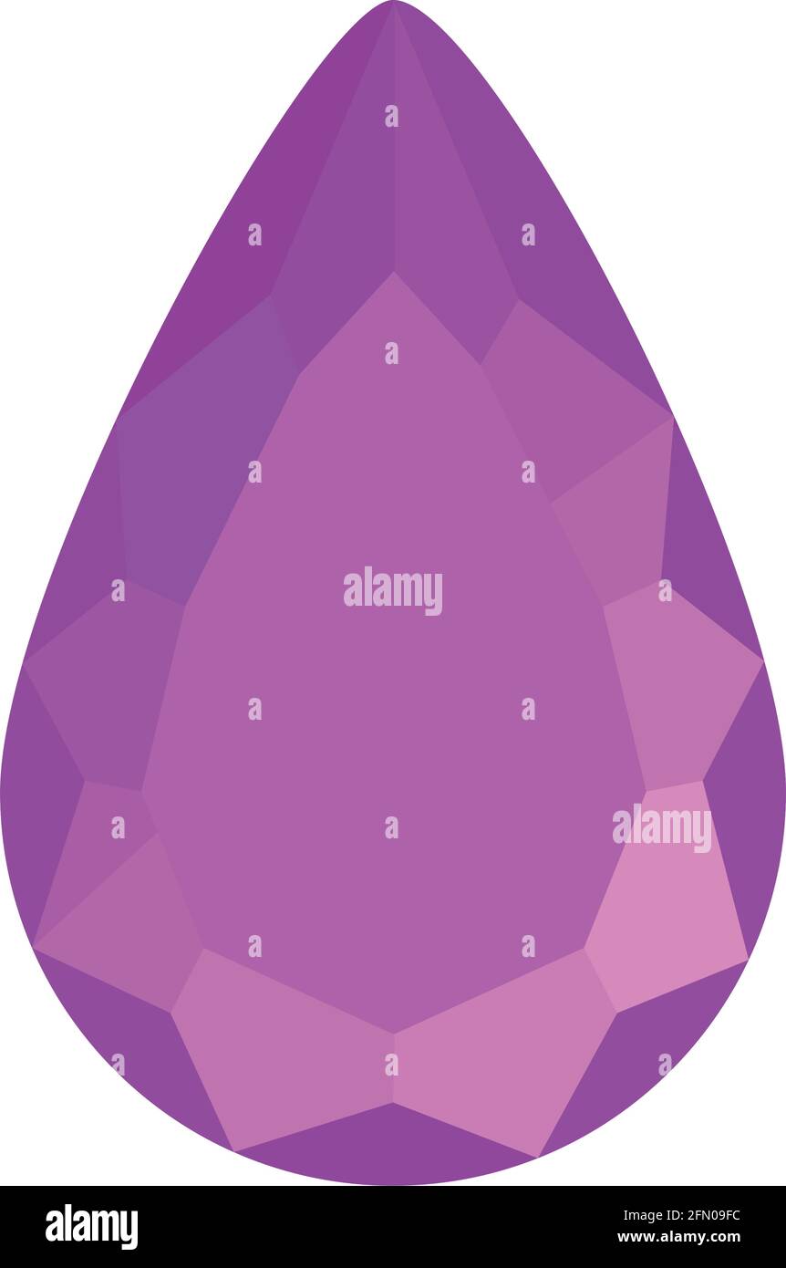 amethyst crystal on white background Stock Vector Image & Art - Alamy
