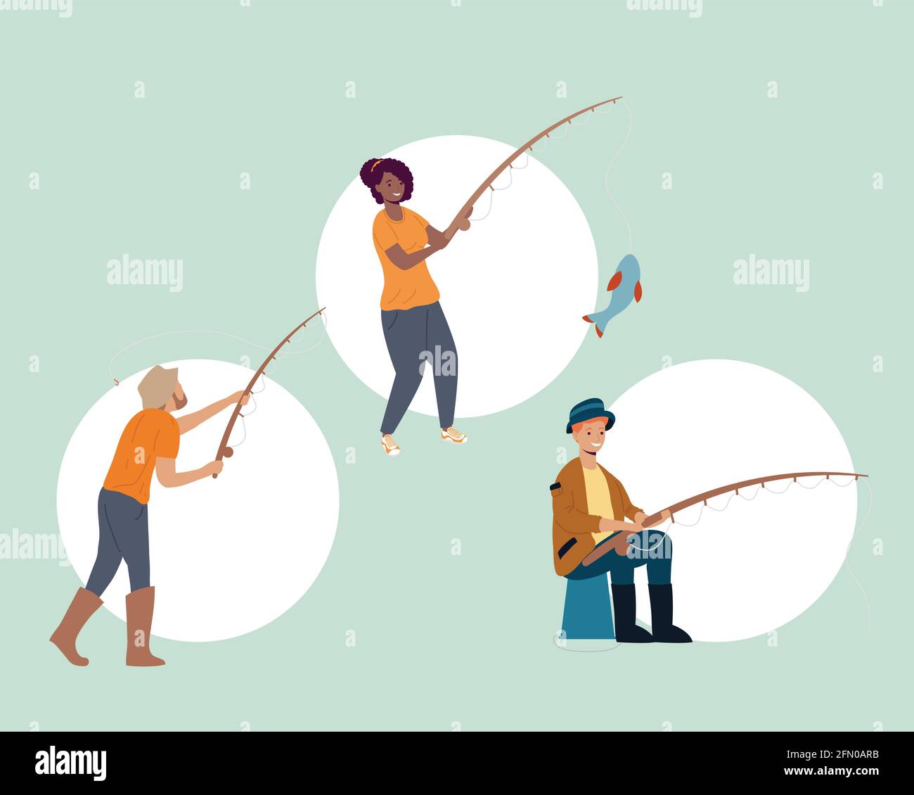 Fish avatars Stock Vector Images - Alamy