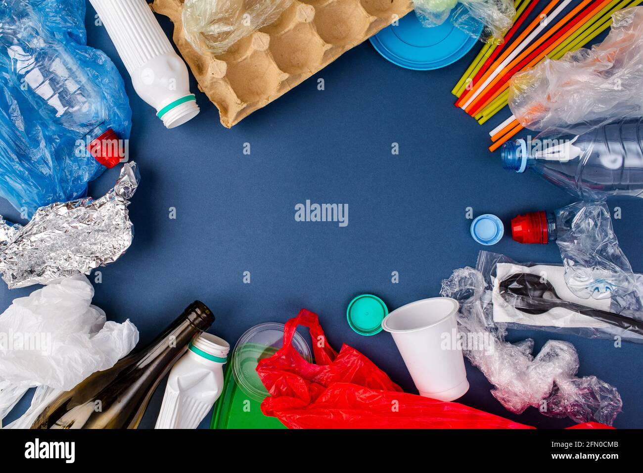 avoiding single-use plastics. plastic pollution. The concept of World ...