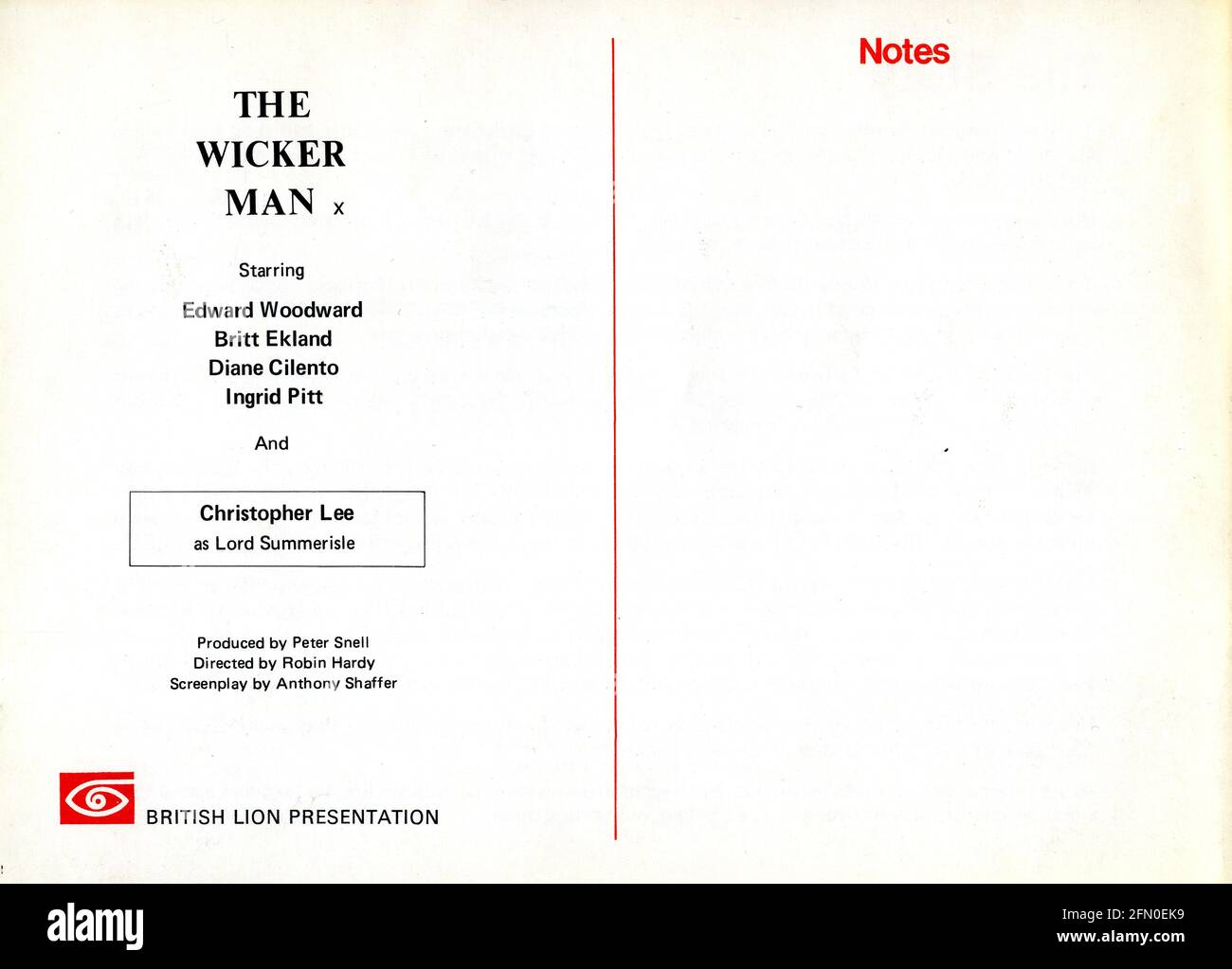 The wicker man 1973 still hi-res stock photography and images - Alamy