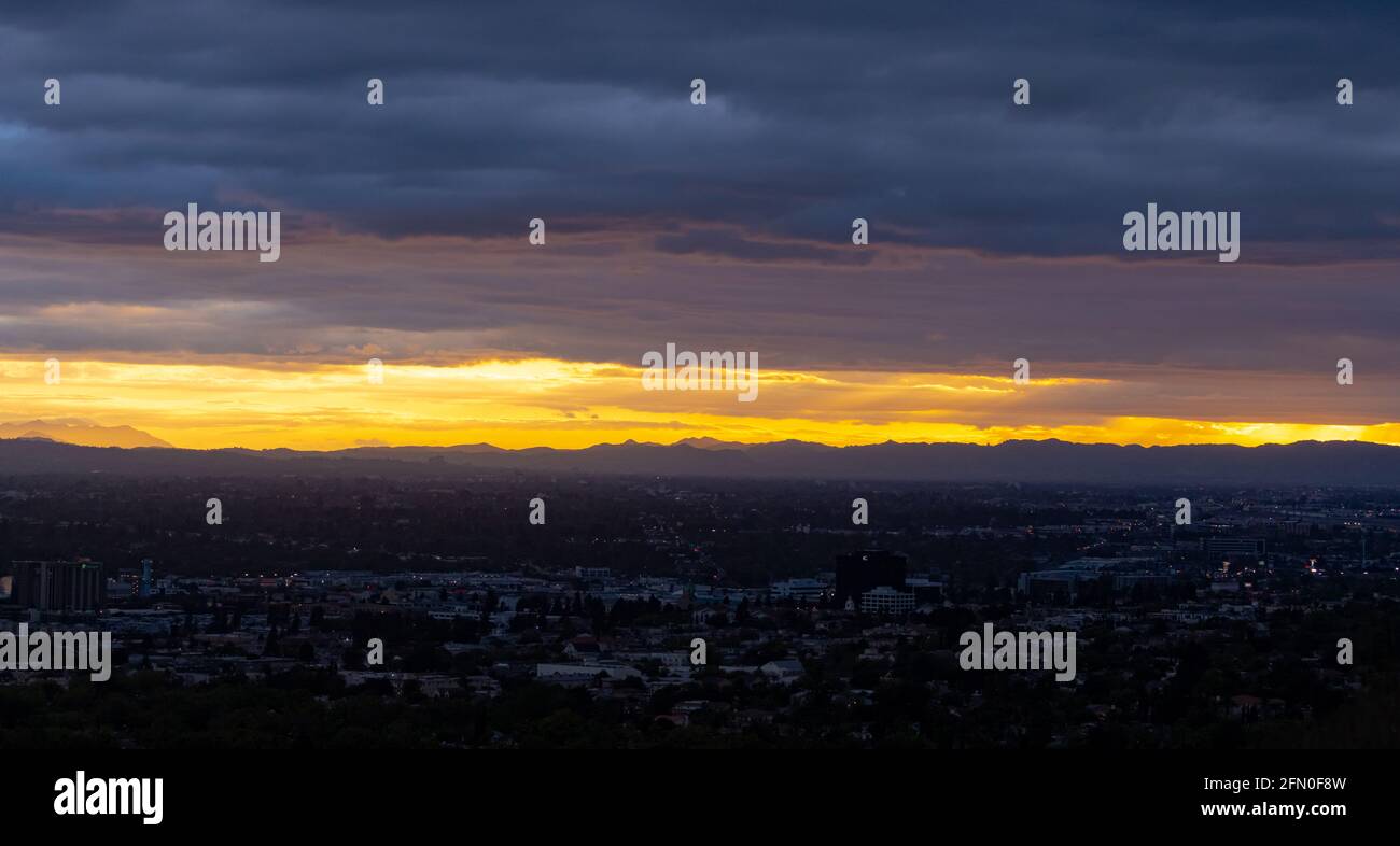 Heavenly sunset sky over hi-res stock photography and images - Alamy