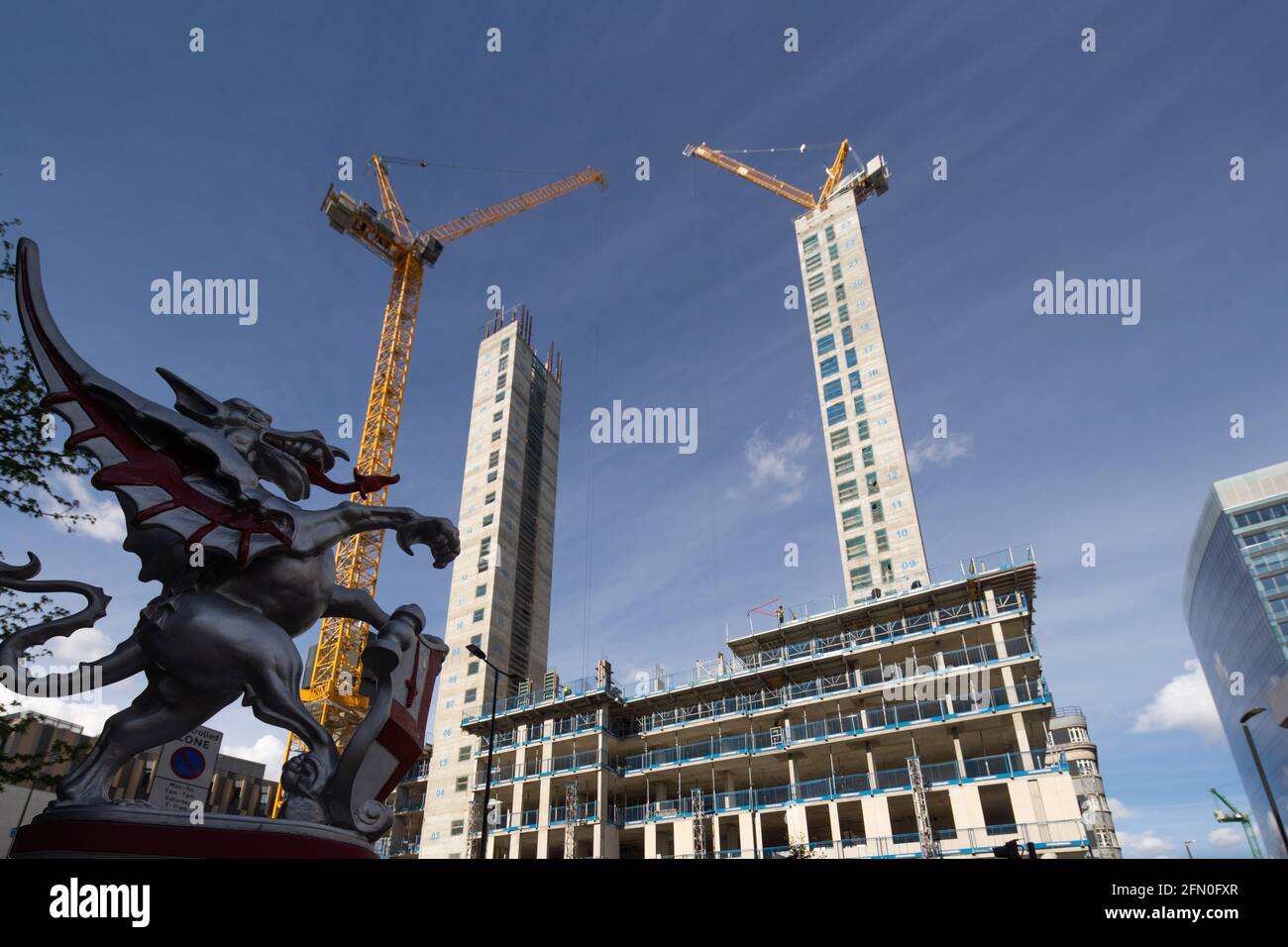 Unite Students Middlesex Street development in Aldgate, London E1 Stock ...