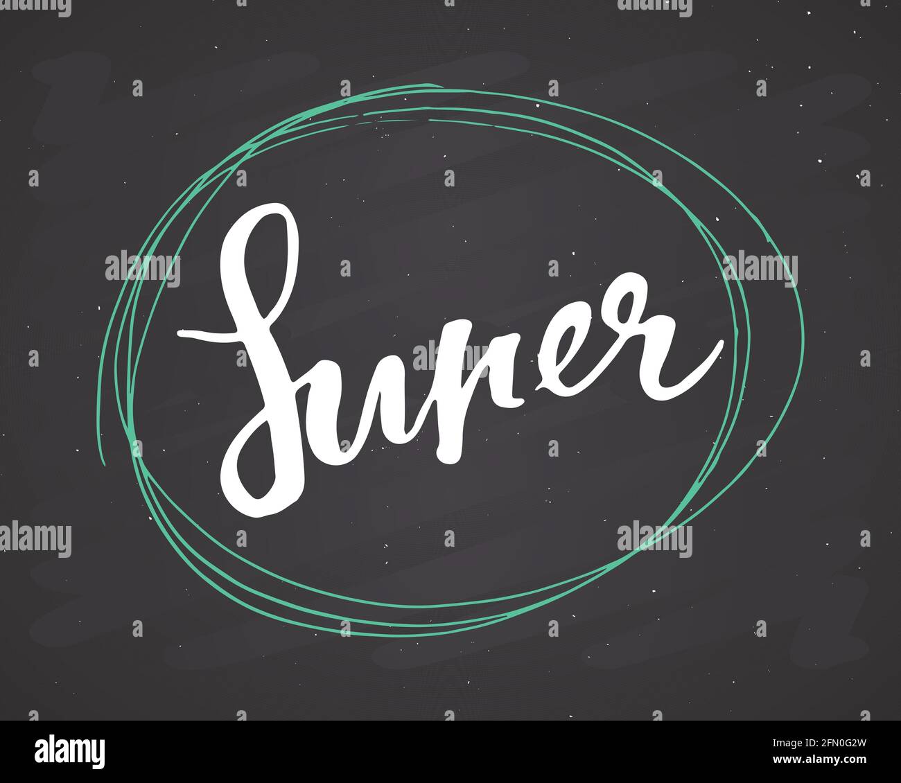 Super lettering handwritten sign, Hand drawn grunge calligraphic text ...