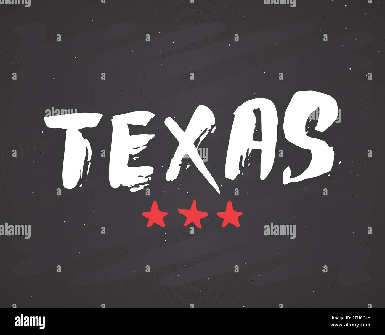 Texas lettering handwritten sign, Hand drawn grunge calligraphic text ...