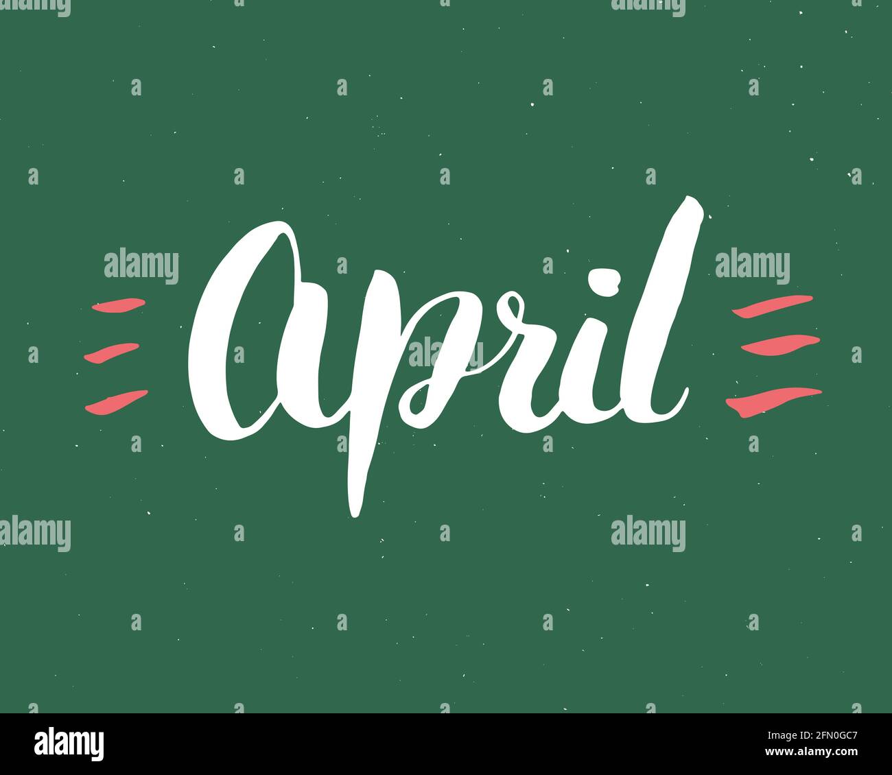 June lettering handwritten sign, Hand drawn grunge calligraphic text ...