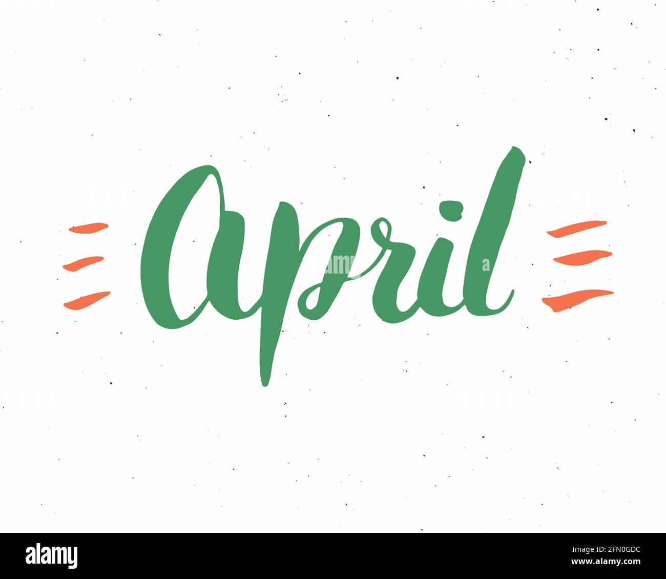 June lettering handwritten sign, Hand drawn grunge calligraphic text ...