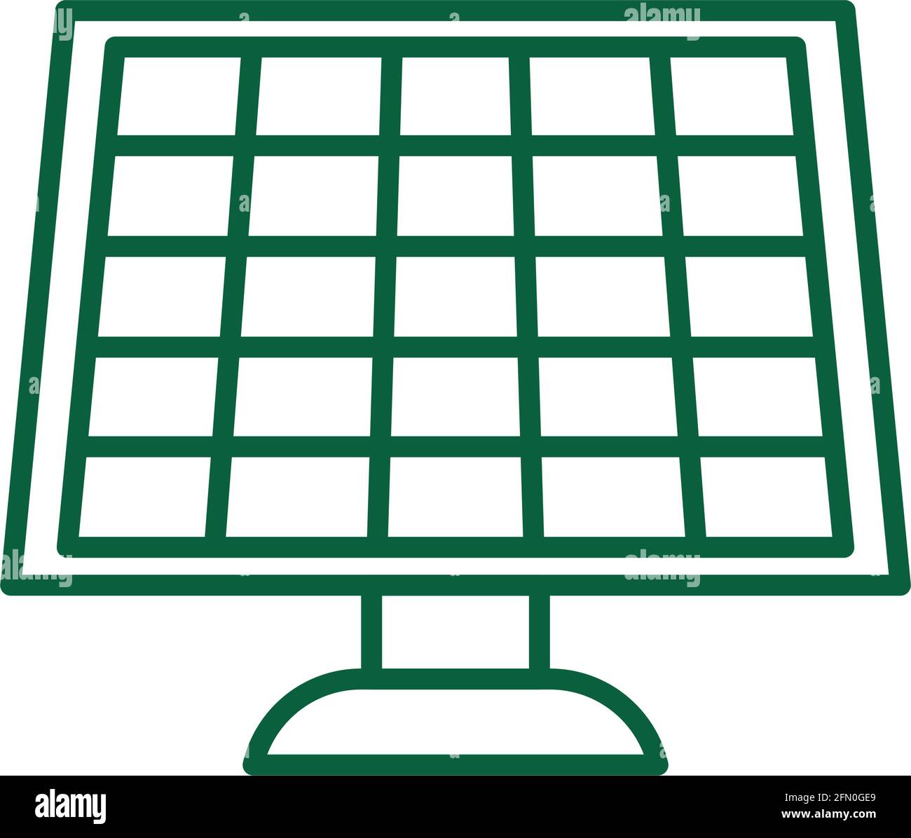 solar panel on white background Stock Vector Image & Art - Alamy