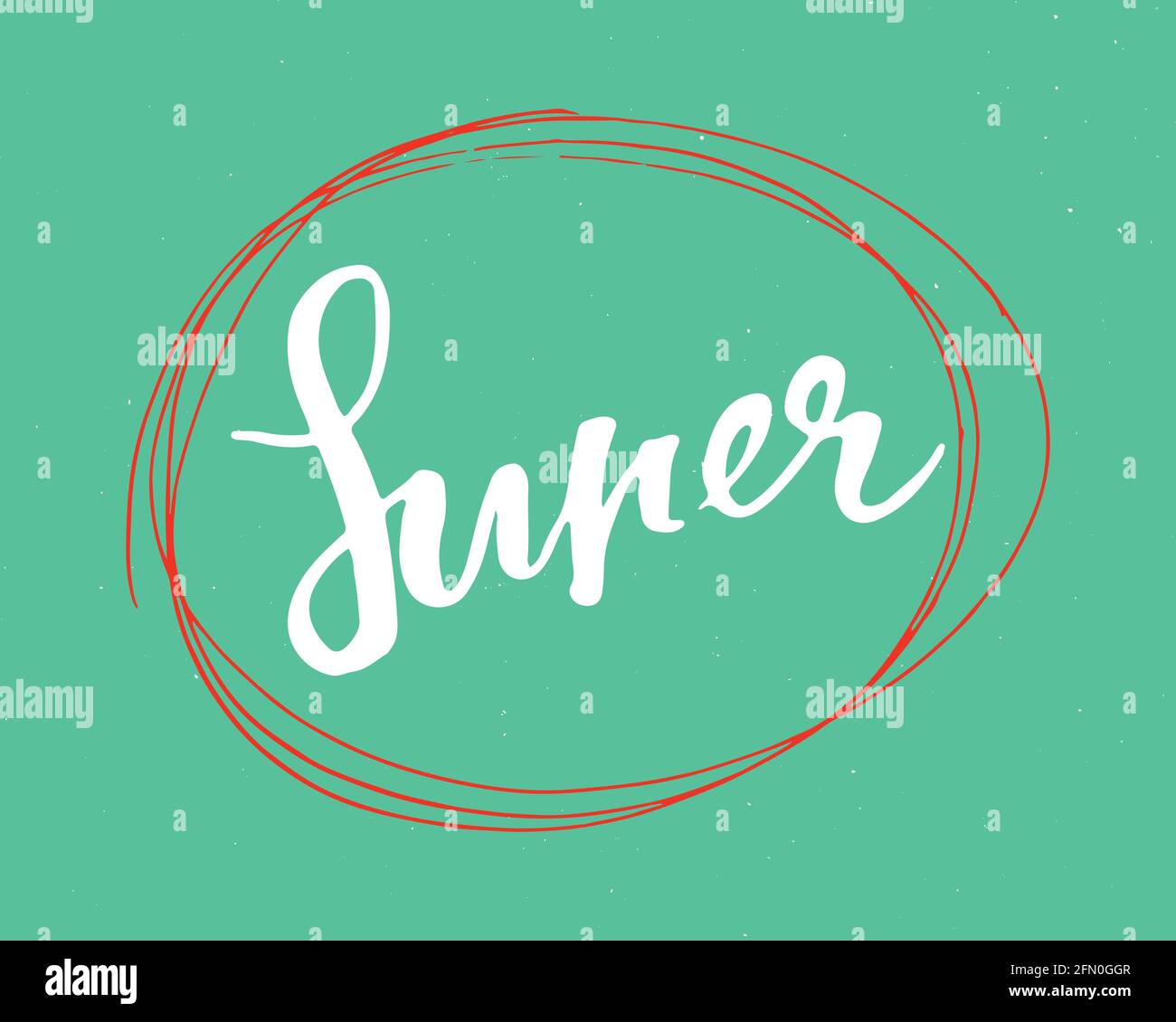 Super lettering handwritten sign, Hand drawn grunge calligraphic text ...