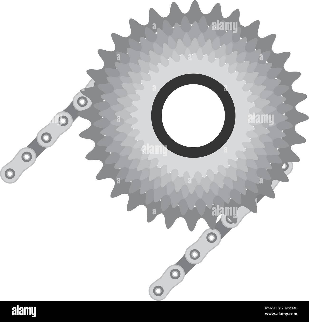 Bike chainring Stock Vector Images - Alamy