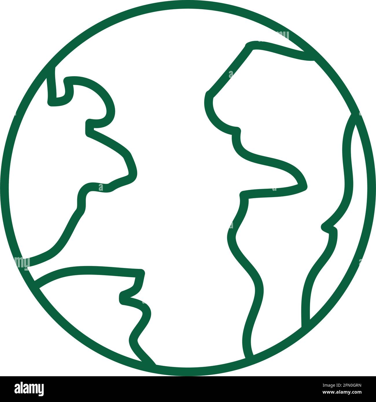 earth planet on white background Stock Vector Image & Art - Alamy