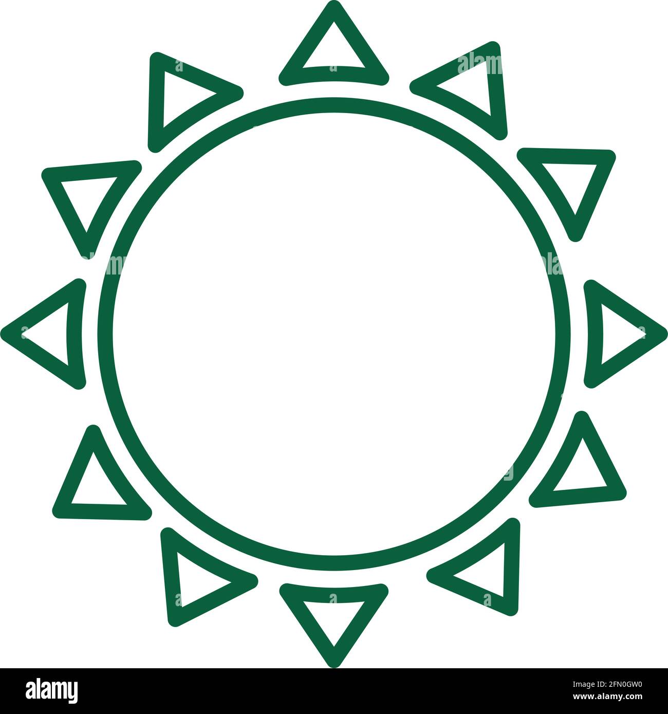 sun shape on white background Stock Vector Image & Art - Alamy