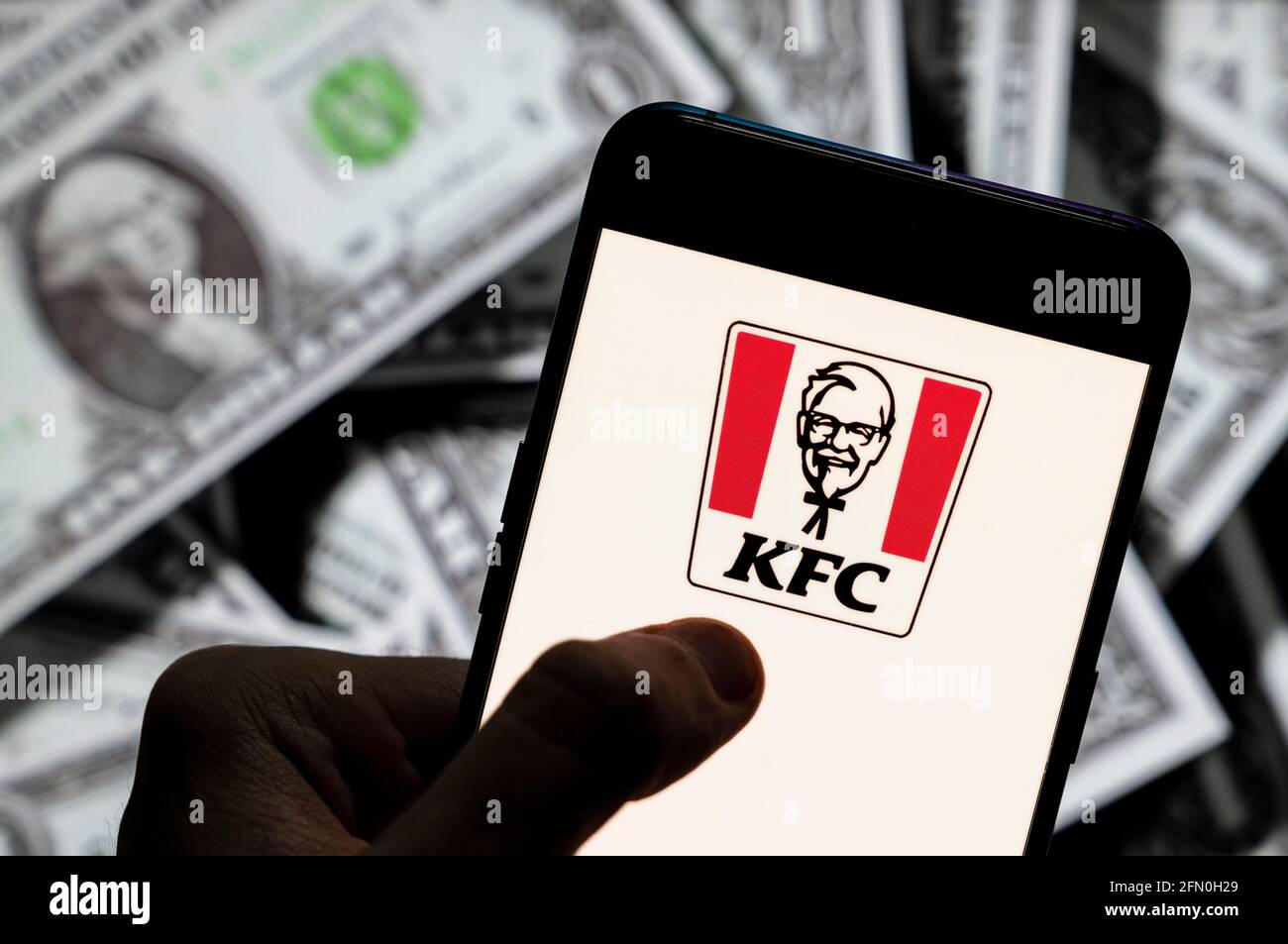 In this photo illustration the American fast food chicken restaurant ...