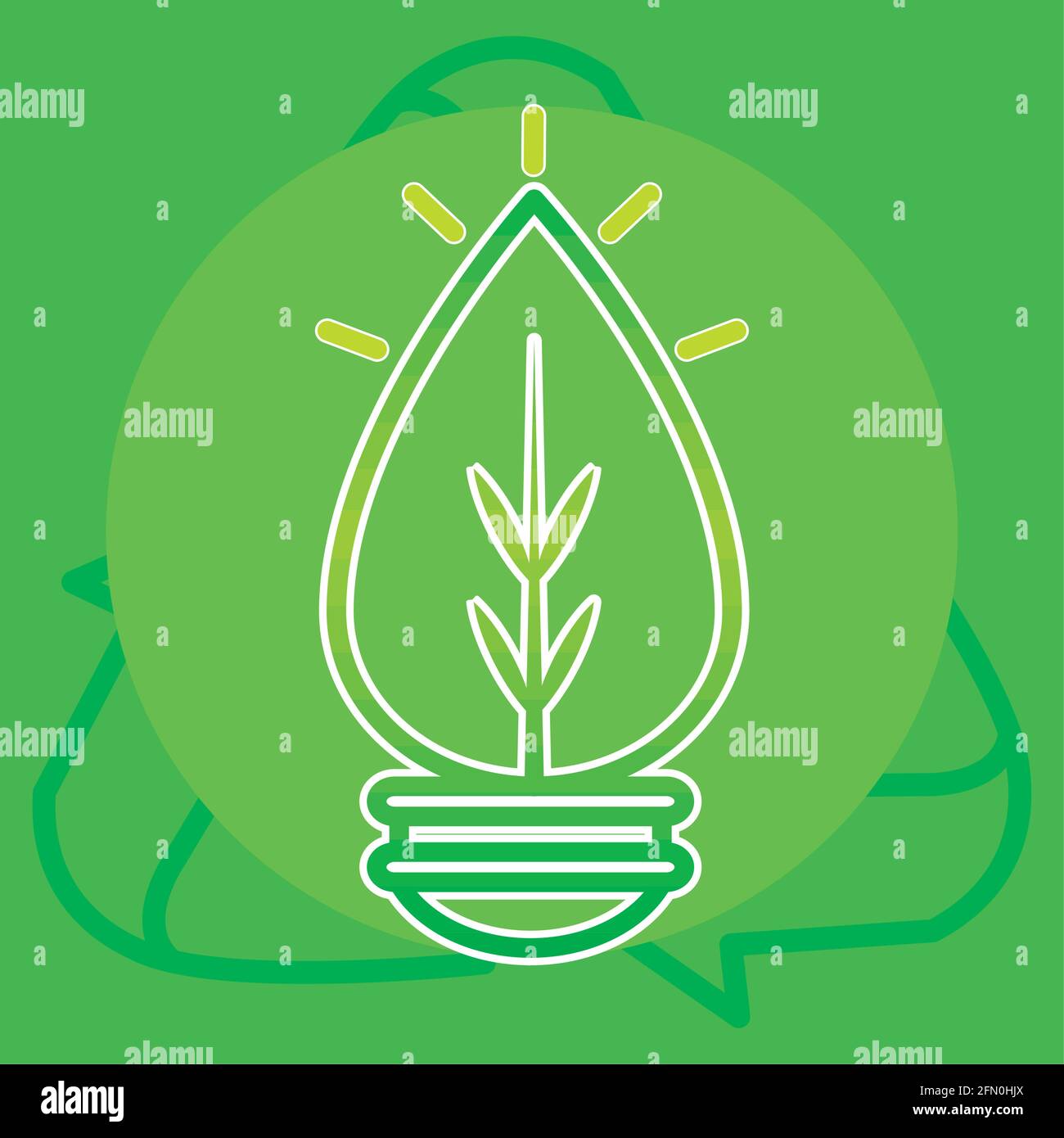 eco energy bulb ligh illustration Stock Vector Image & Art - Alamy