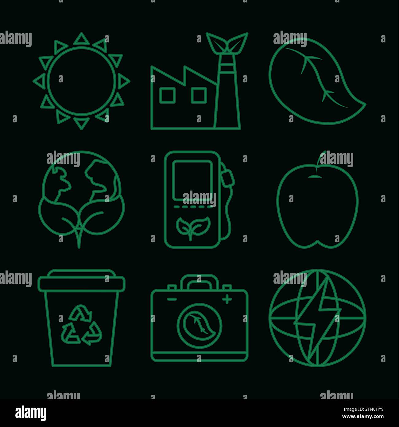 eco bioenergy icon set design Stock Vector Image & Art - Alamy