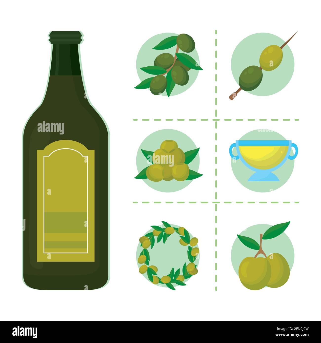 Stick with olives Stock Vector Images - Alamy