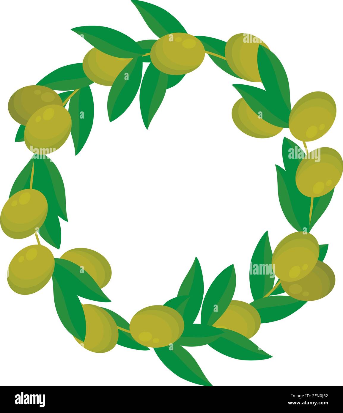 Olives wreath Cut Out Stock Images & Pictures - Alamy