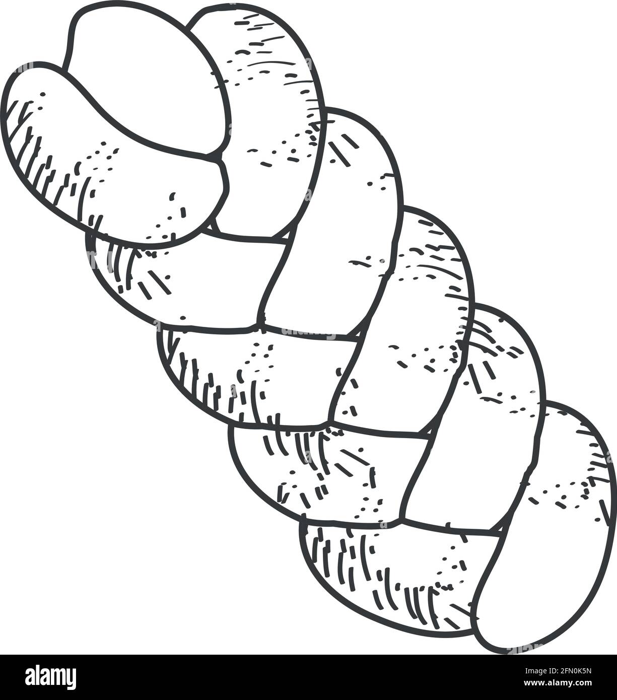 braid bread sketch Stock Vector Image & Art - Alamy