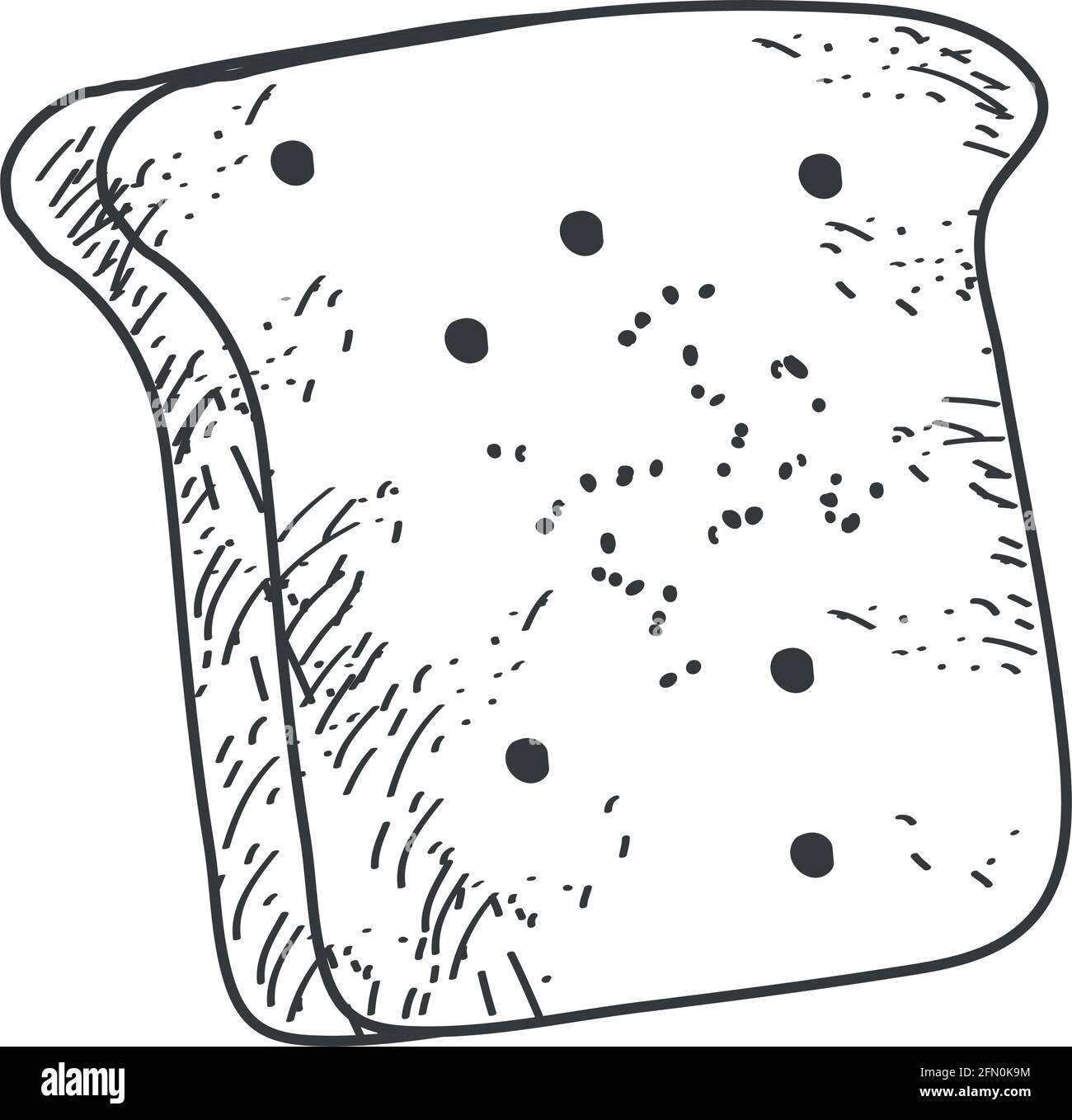 slice bread sketch Stock Vector Image & Art - Alamy