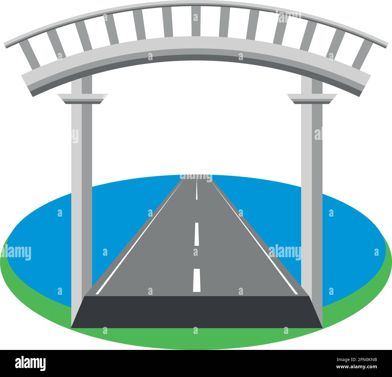 Bridge traffic transportation concrete Stock Vector Images - Alamy