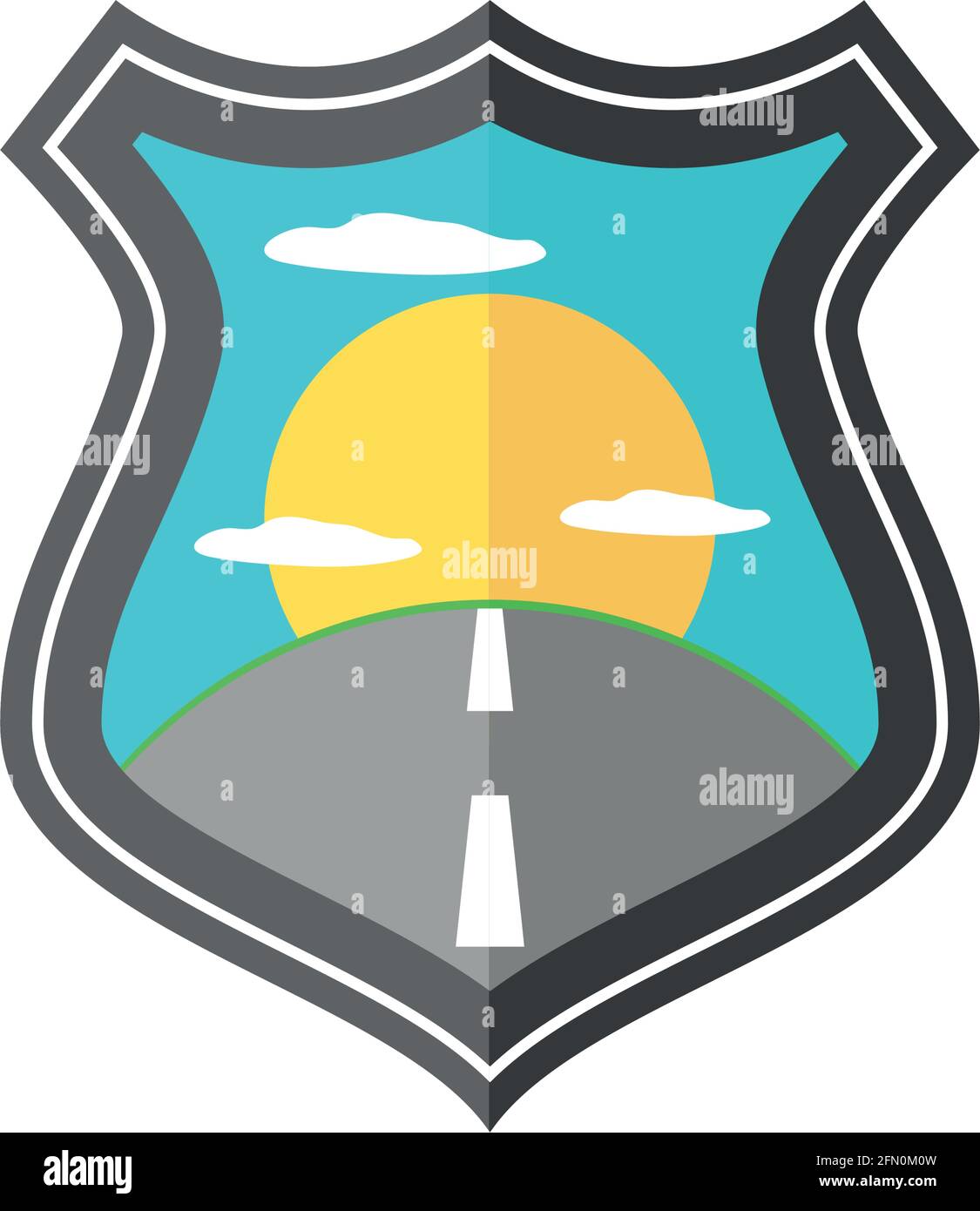 Road motion sun Cut Out Stock Images & Pictures - Alamy