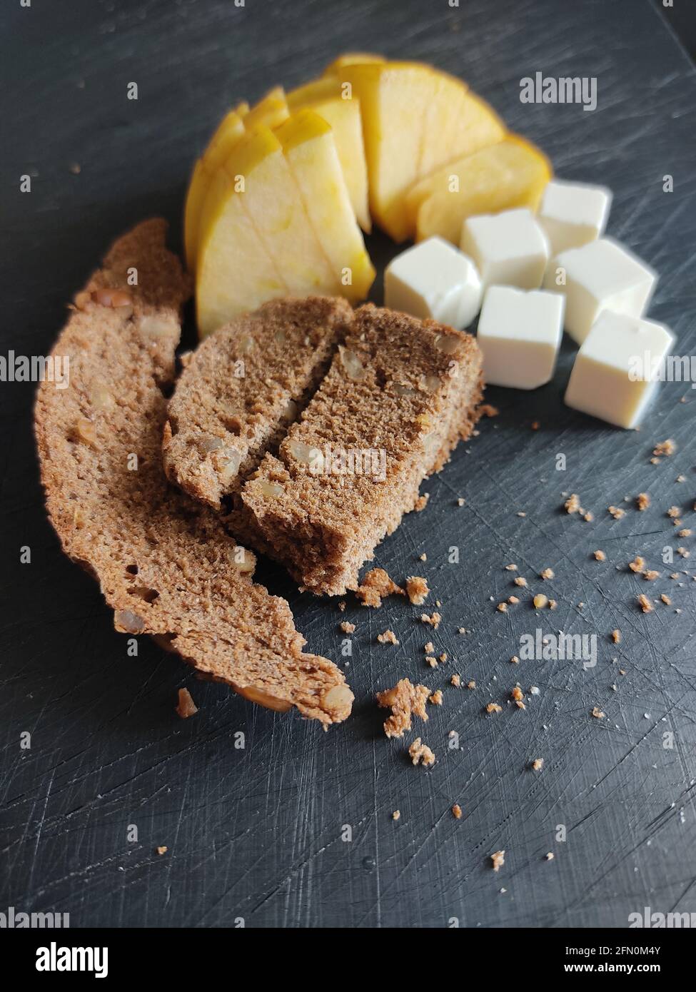 Cheese cubes slices hi-res stock photography and images - Alamy