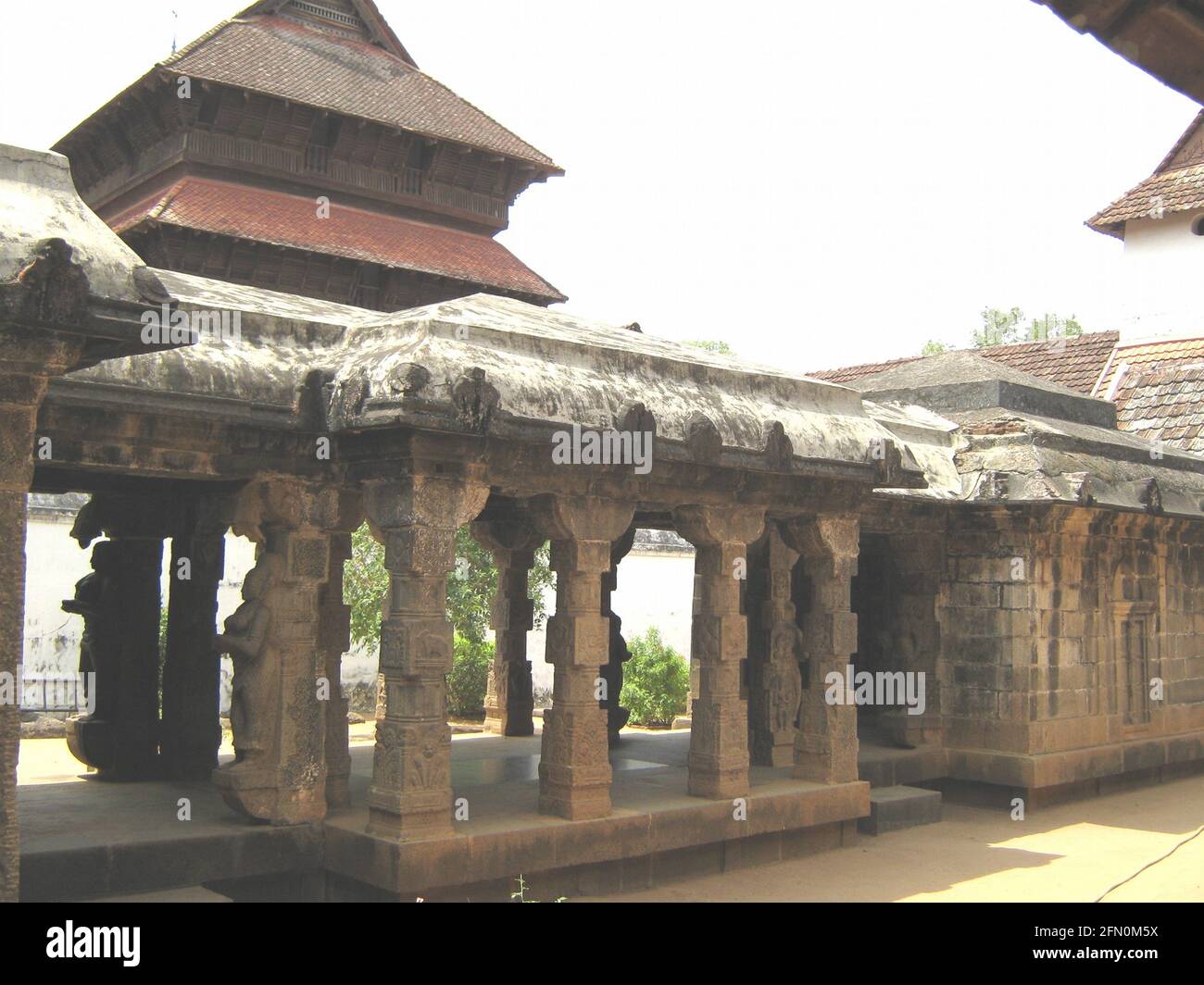 Decorative old columns in a temple under sunlight Stock Photo - Alamy