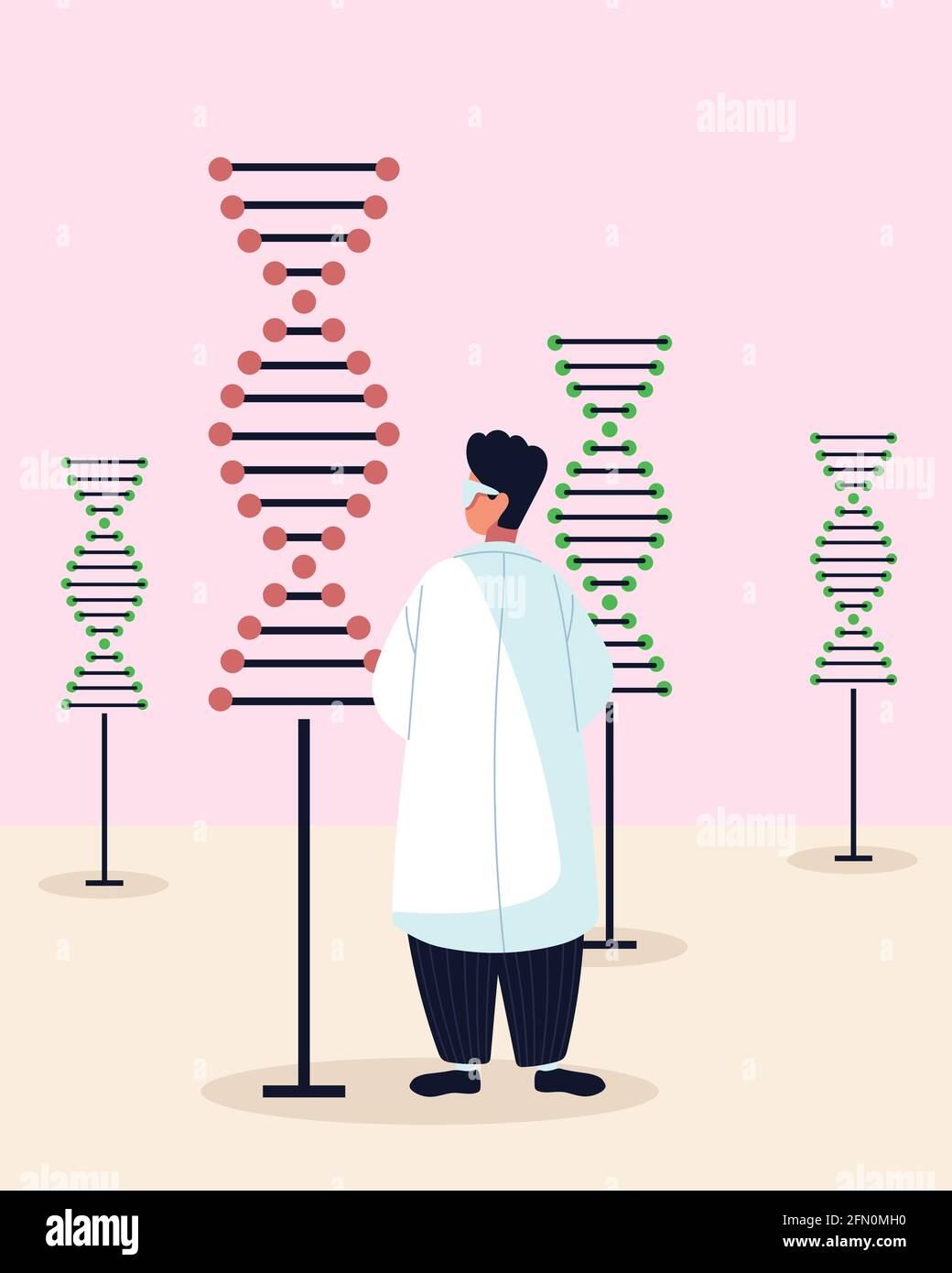 doctor structure dna Stock Vector Image & Art - Alamy