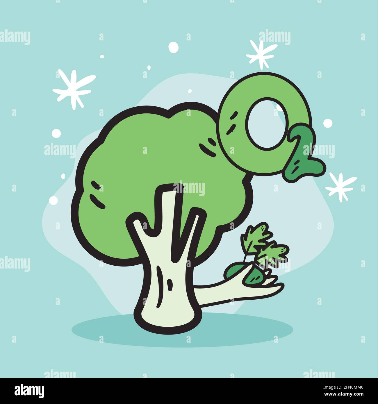 Ecology and green tree with oxygen Stock Vector Image & Art - Alamy