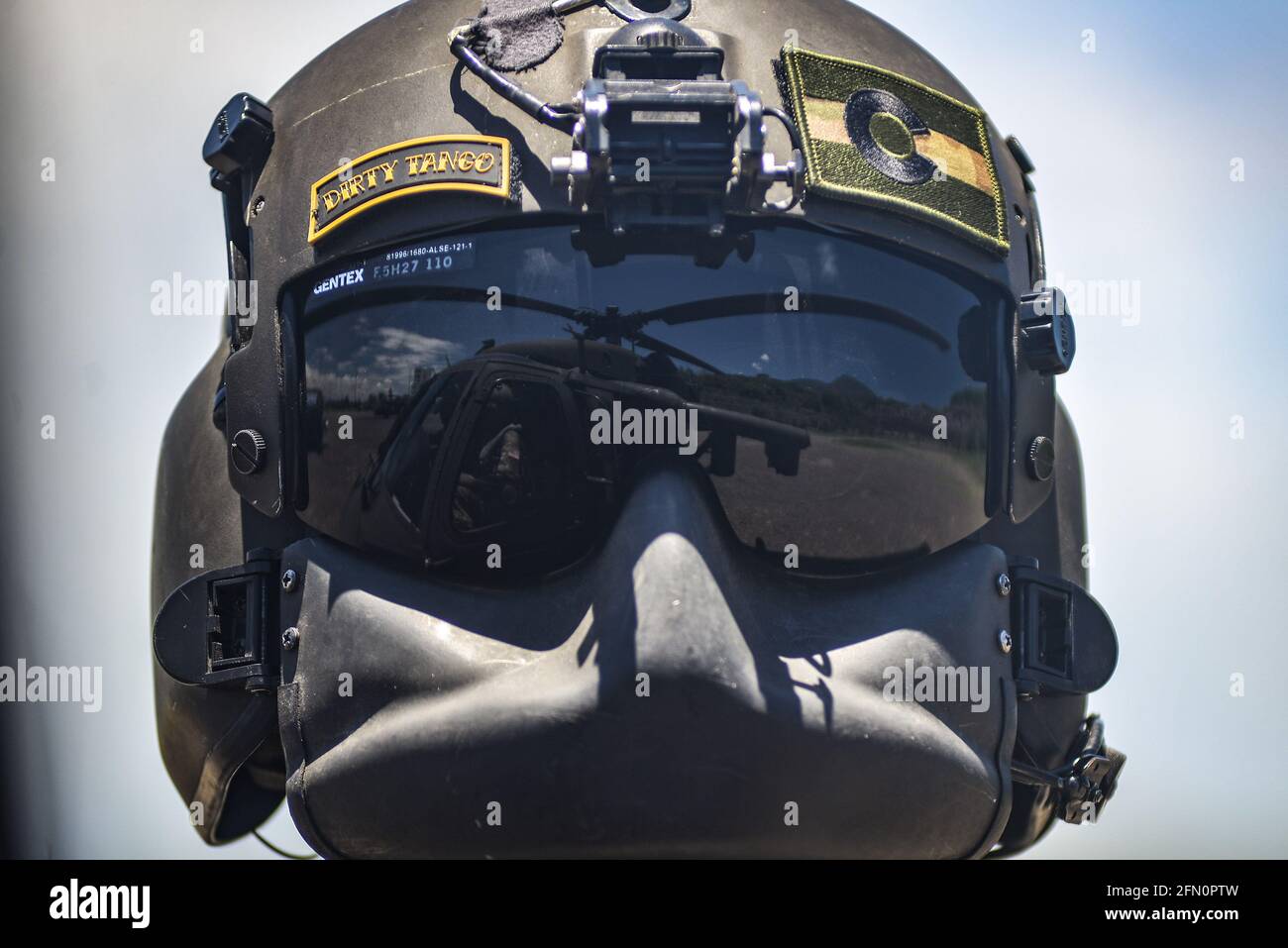 La Union, El Salvador. 12th May, 2021. A Black Hawk UH-60L helicopter ...