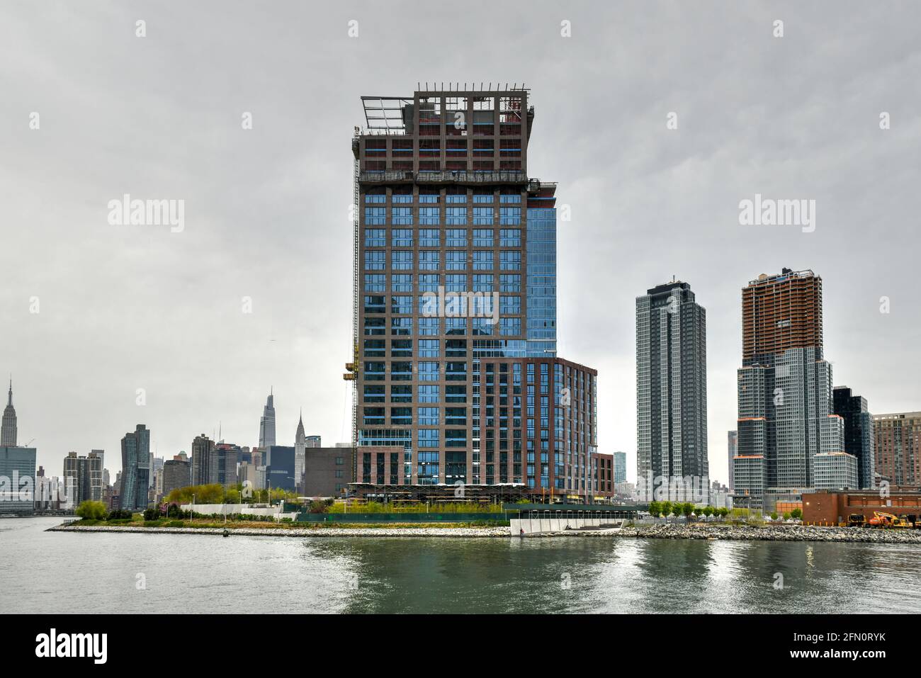 Brooklyn, New York - Apr 24, 2021: New York City skyline from ...
