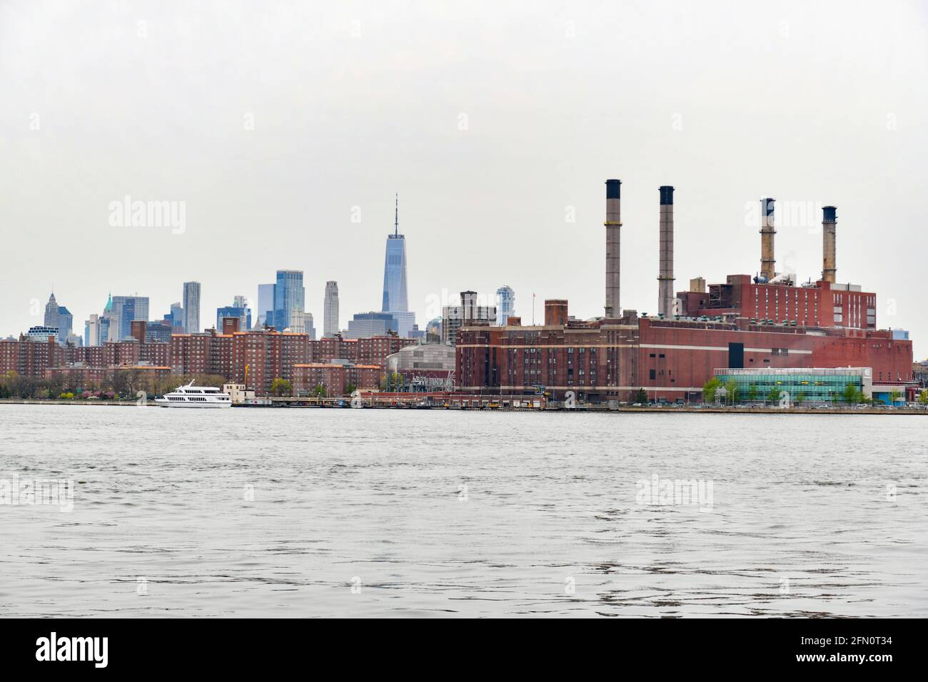 Brooklyn, New York - Apr 24, 2021: Downtown New York City skyline from ...