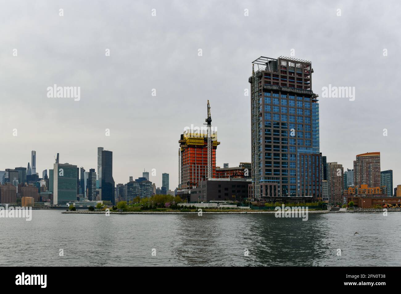 Brooklyn, New York - Apr 24, 2021: New York City skyline from ...