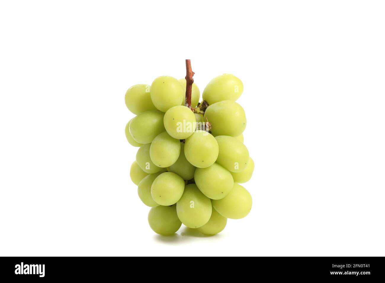 Green grape isolated in white background Stock Photo - Alamy