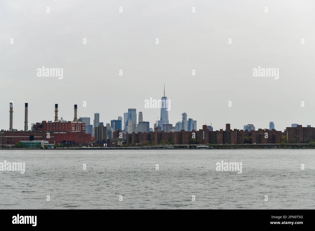 Brooklyn, New York - Apr 24, 2021: Downtown New York City skyline from ...