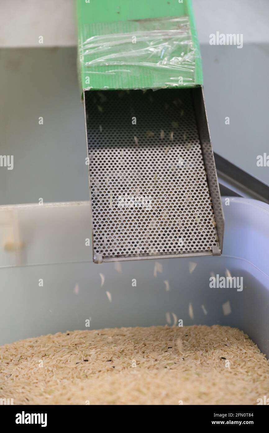 Production rice in factory hi-res stock photography and images - Alamy