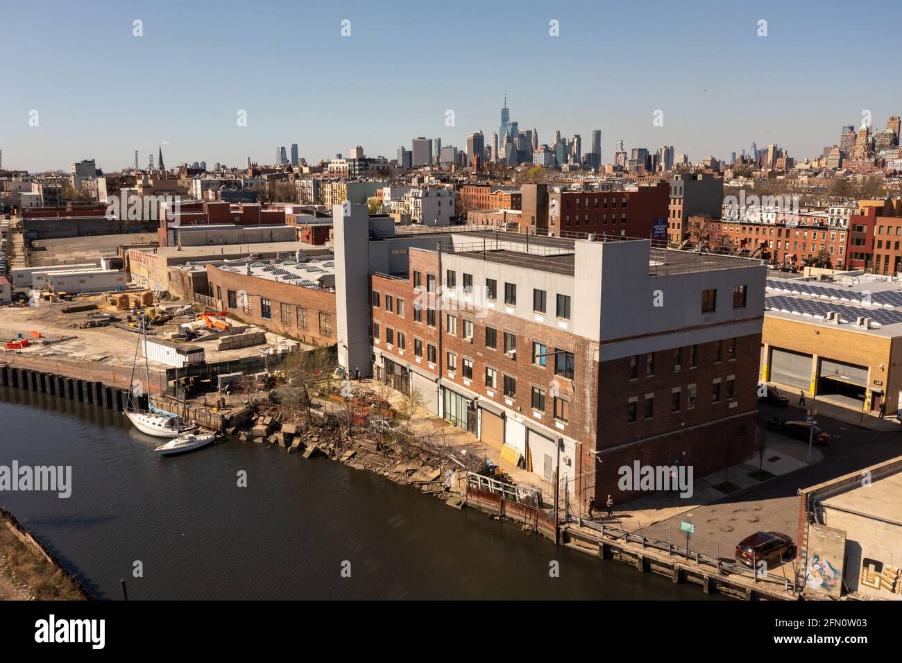Brooklyn, NY - Apr 8, 2021: The Gowanus Canal, also known as the ...