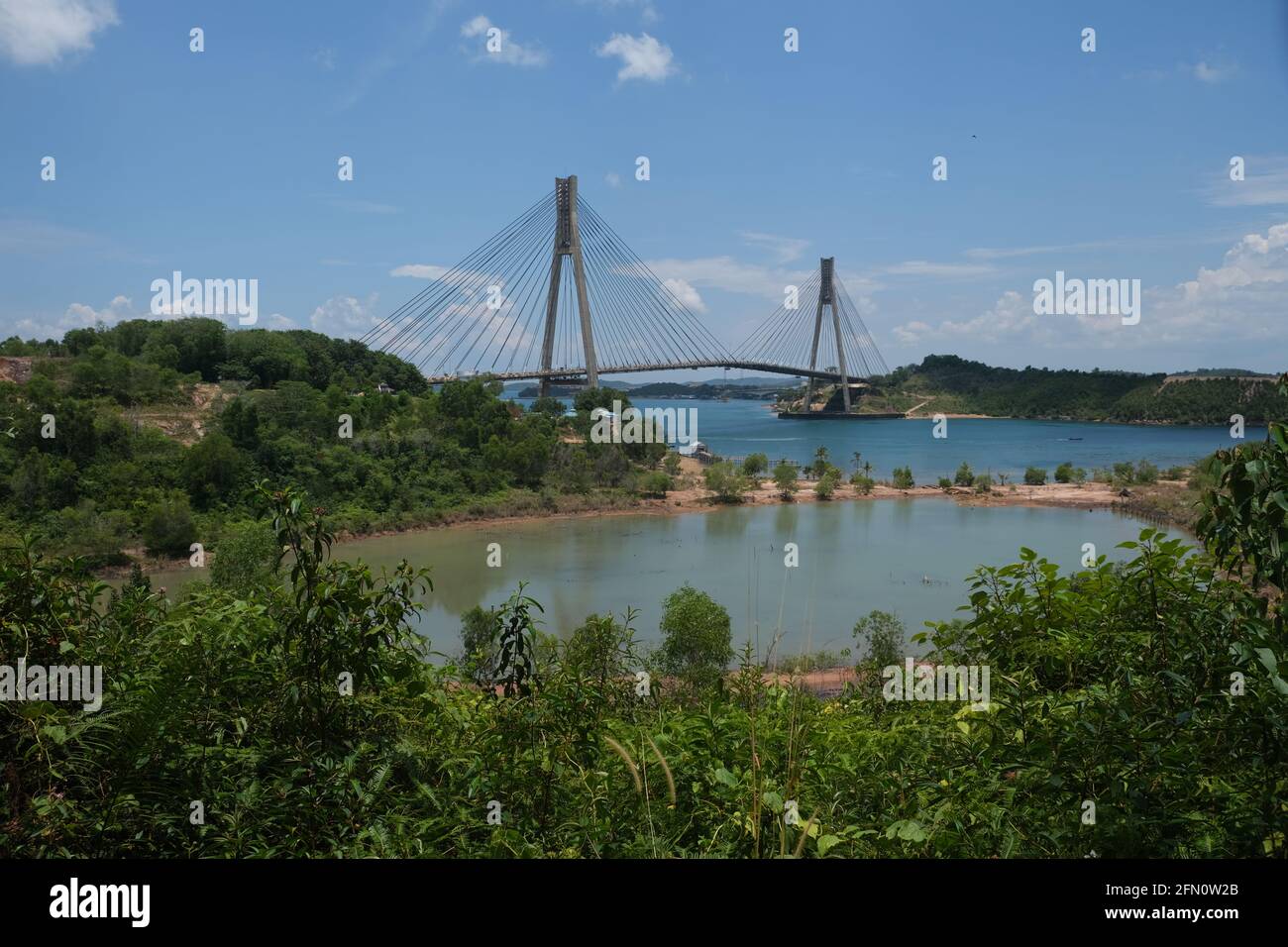Indonesia Batam - Barelang Bridge panorama Stock Photo - Alamy
