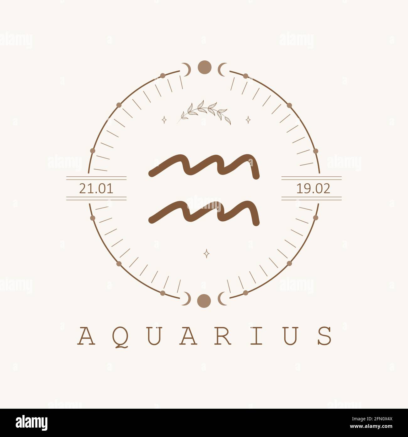 Aquarius Zodiac Logo