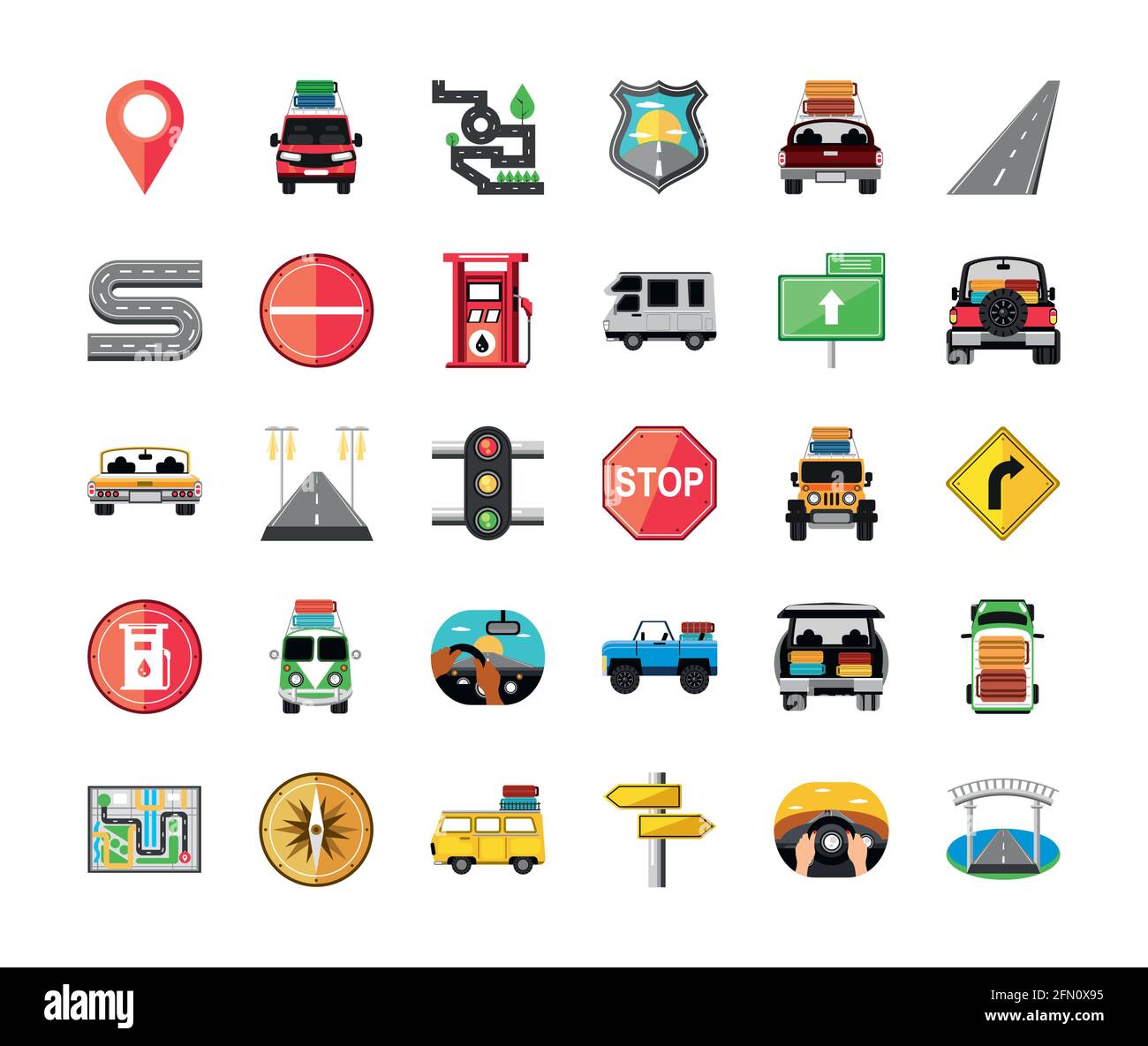 travel cartoon icons Stock Vector Image & Art - Alamy
