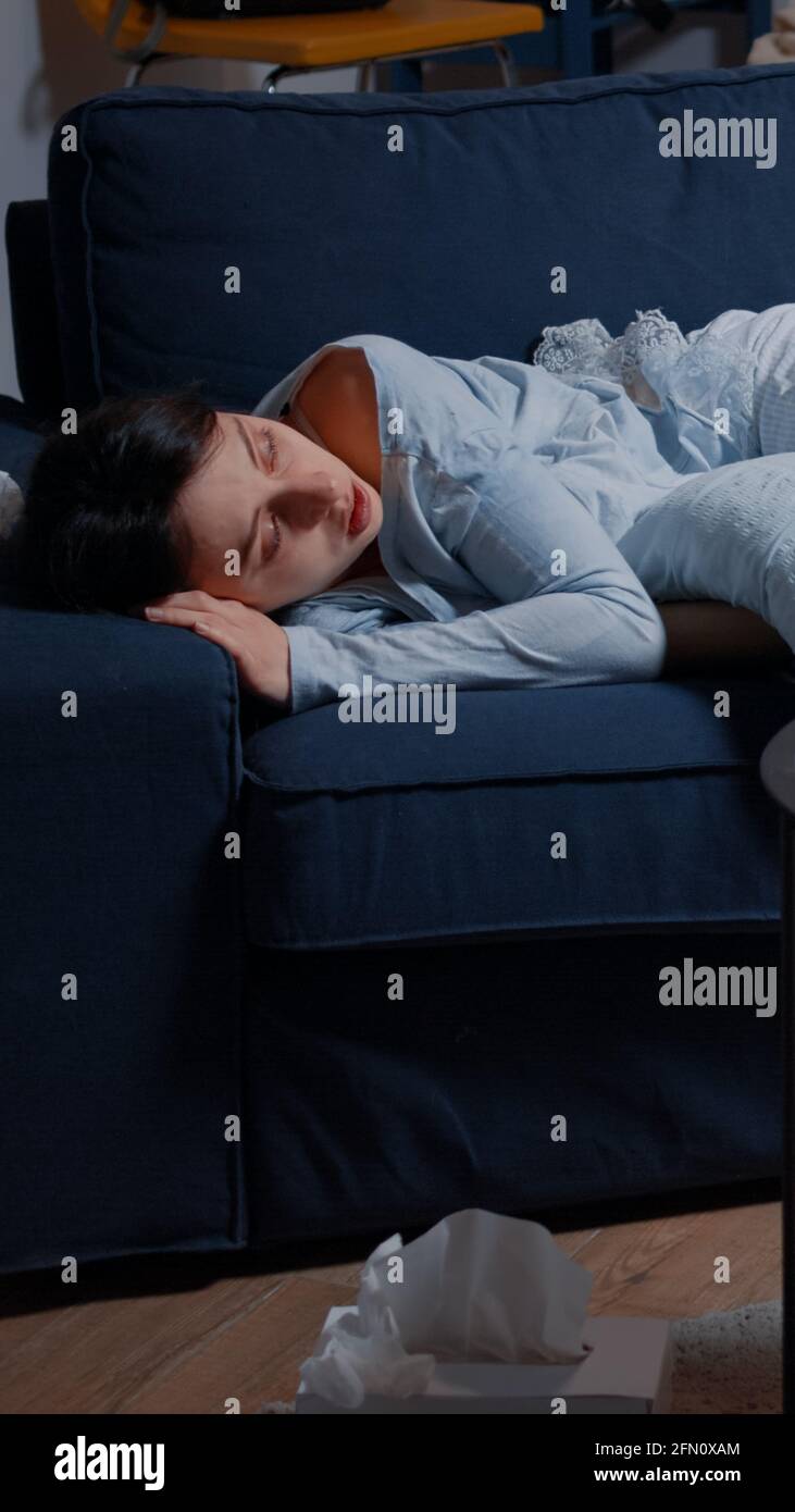 Traumatised, shocked, frustrated, stressed, depressed woman crying ...